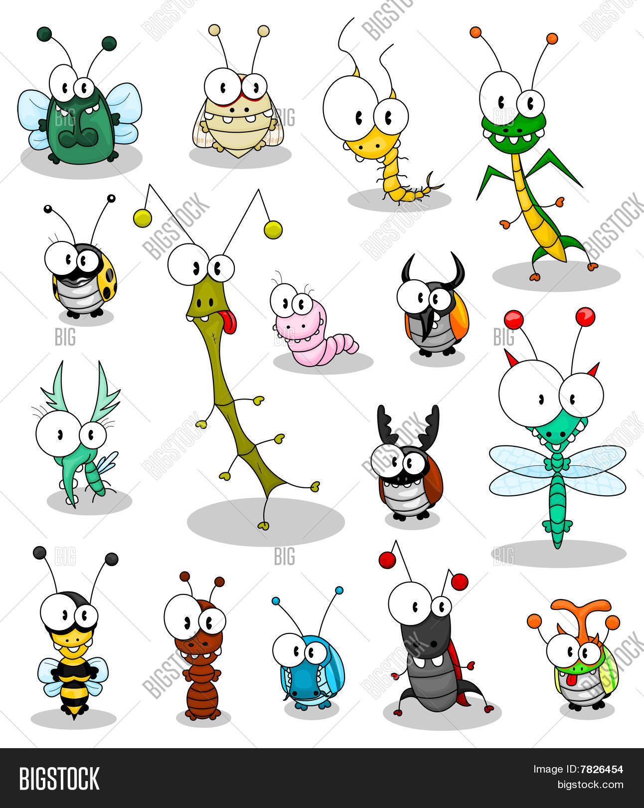 Cartoon Insects Vector & Photo (Free Trial) | Bigstock