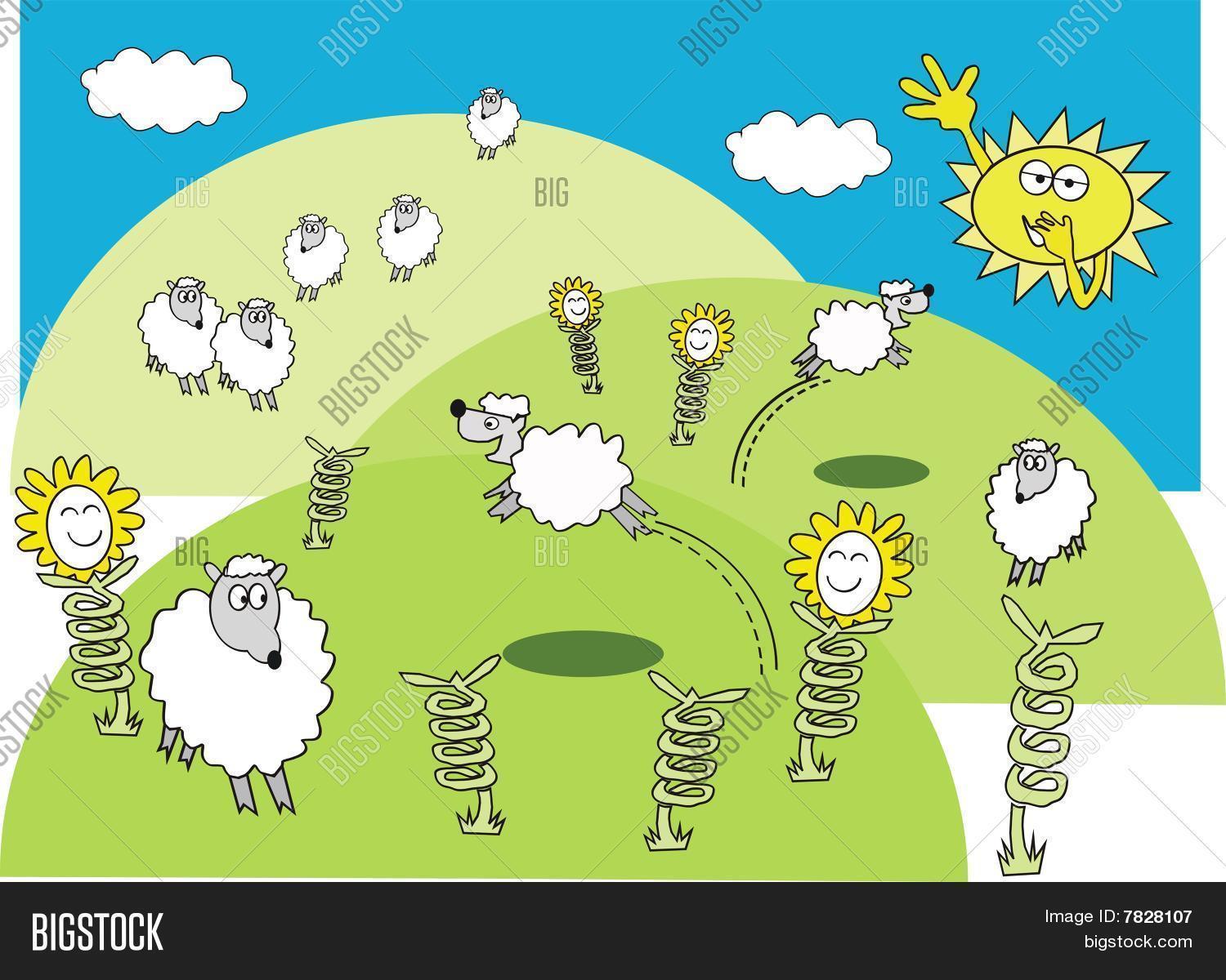 Spring Cartoon Vector & Photo (Free Trial) | Bigstock