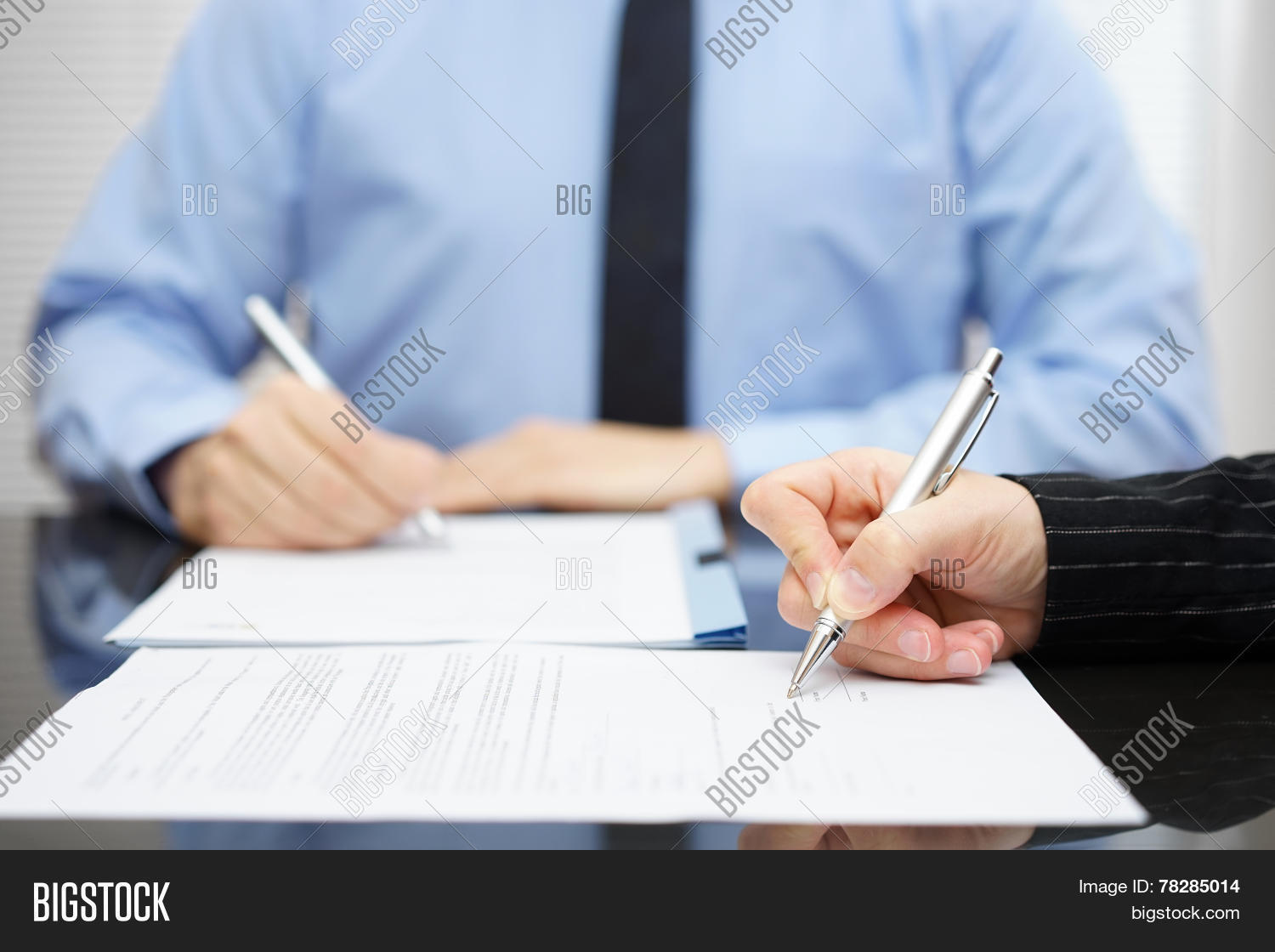Man Woman Signing Image & Photo (Free Trial) | Bigstock