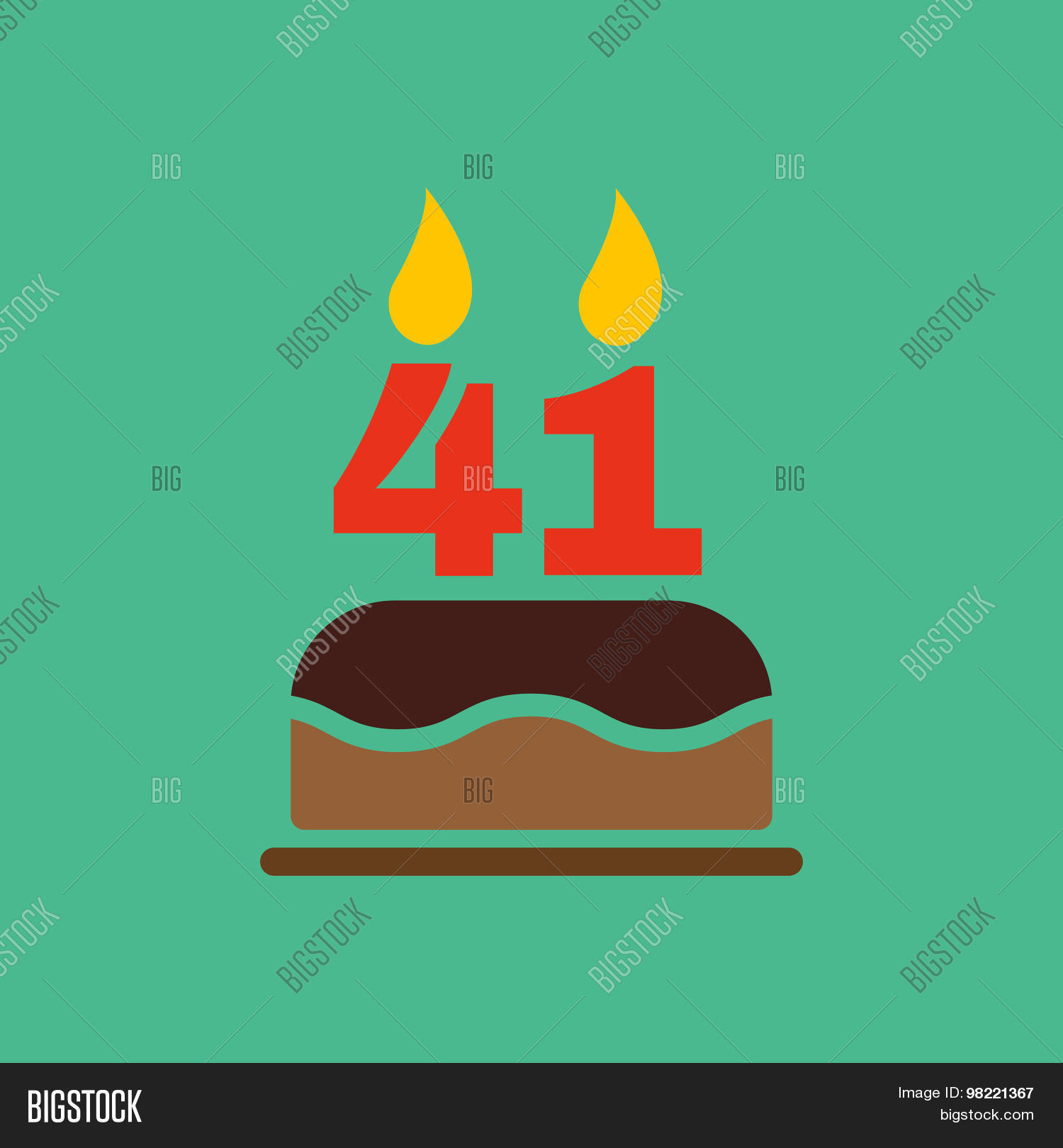 Birthday Cake Candles Vector & Photo (Free Trial) | Bigstock