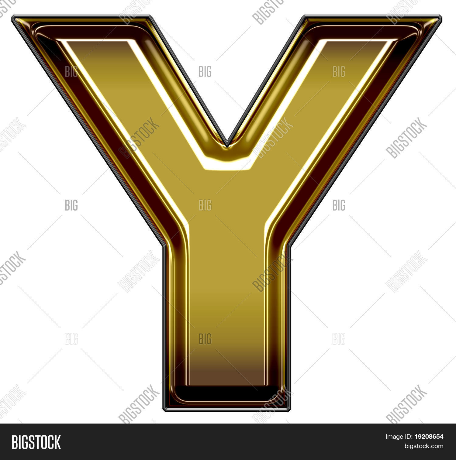 Gold Uppercase Y Image & Photo (Free Trial) | Bigstock