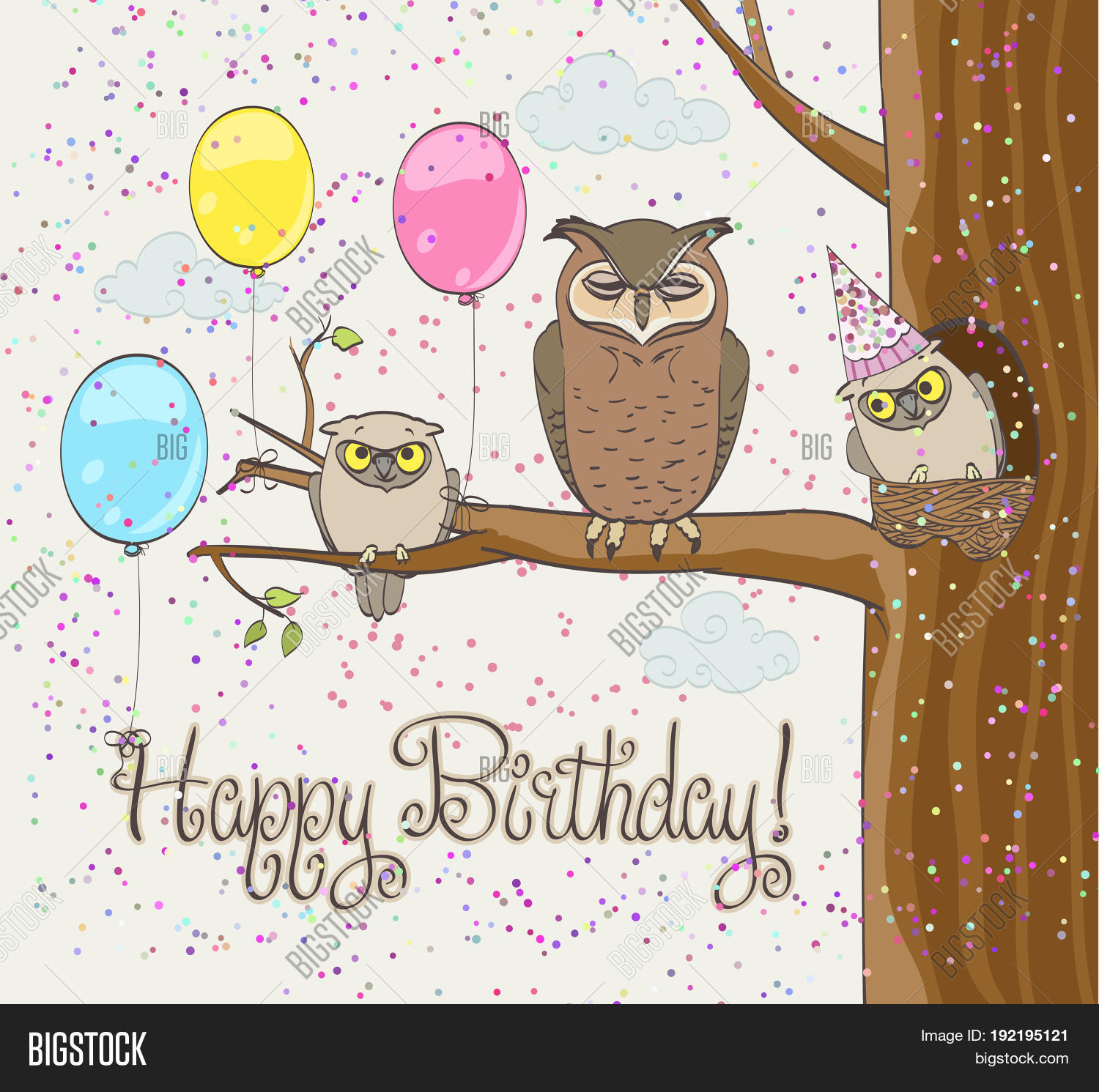 Funny Birthday Card Vector & Photo (Free Trial) | Bigstock