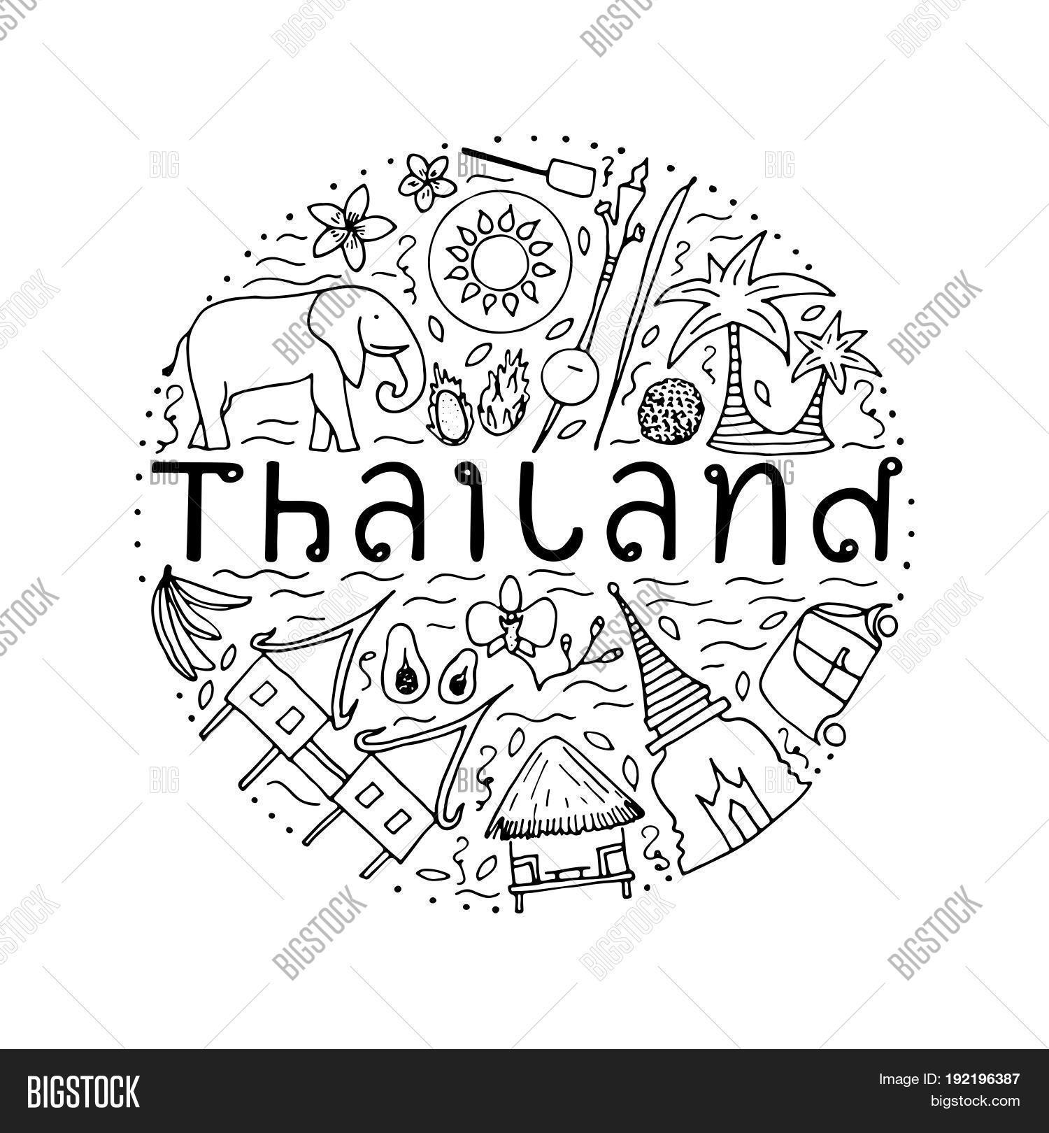 Symbols Thailand. Vector & Photo (Free Trial) | Bigstock