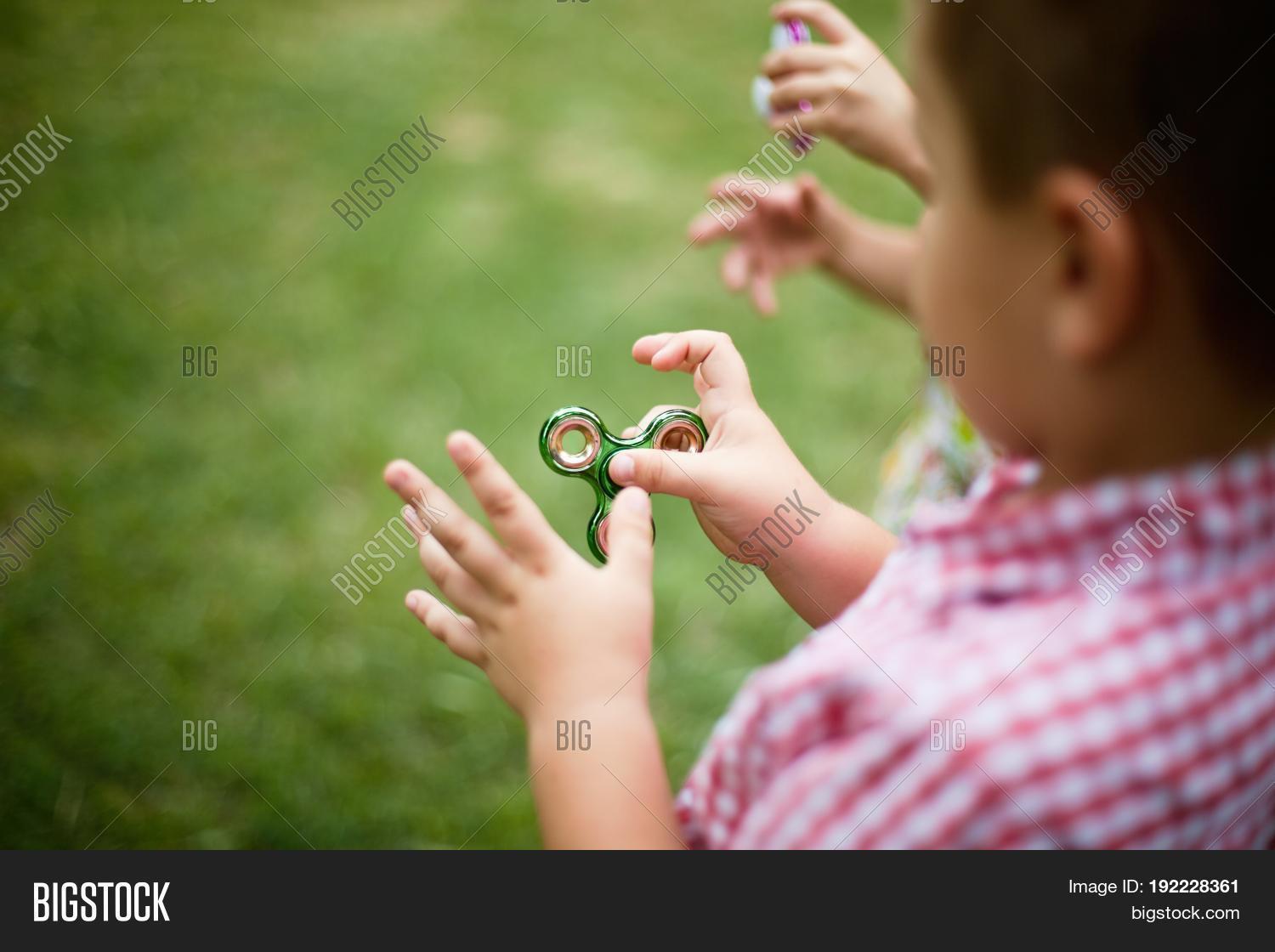 Imagen y foto Little Boy Spinning (prueba gratis) | Bigstock