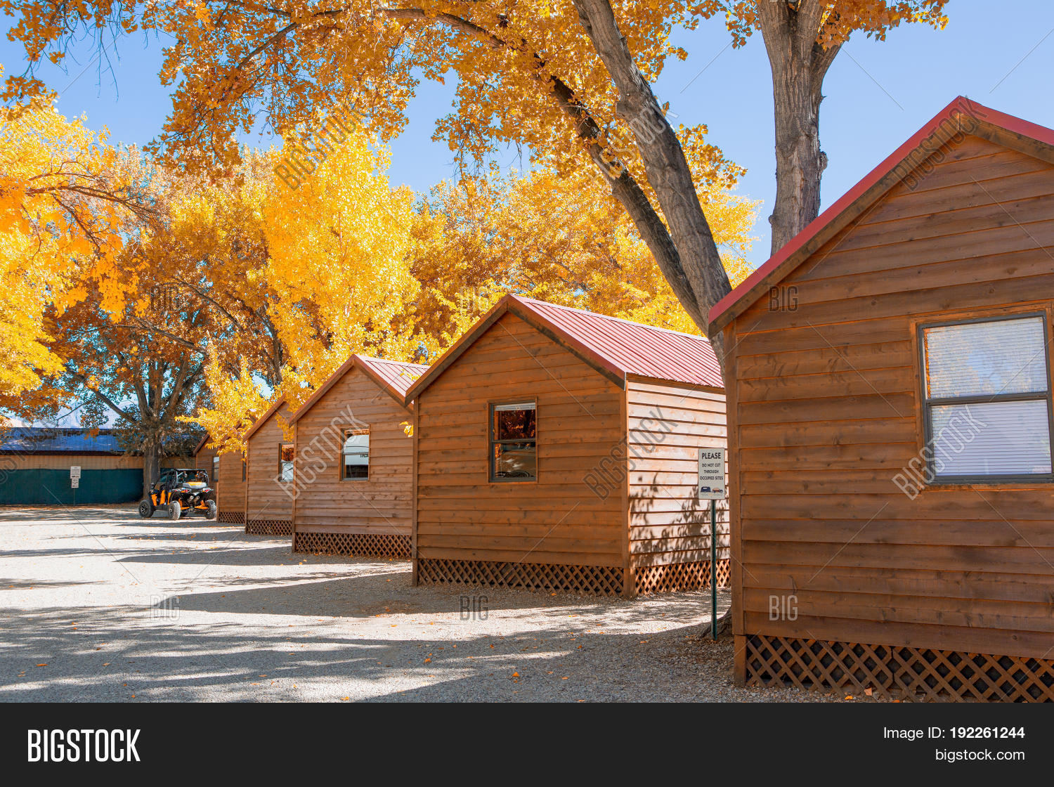 Log Cabin Campground Image & Photo (Free Trial) | Bigstock