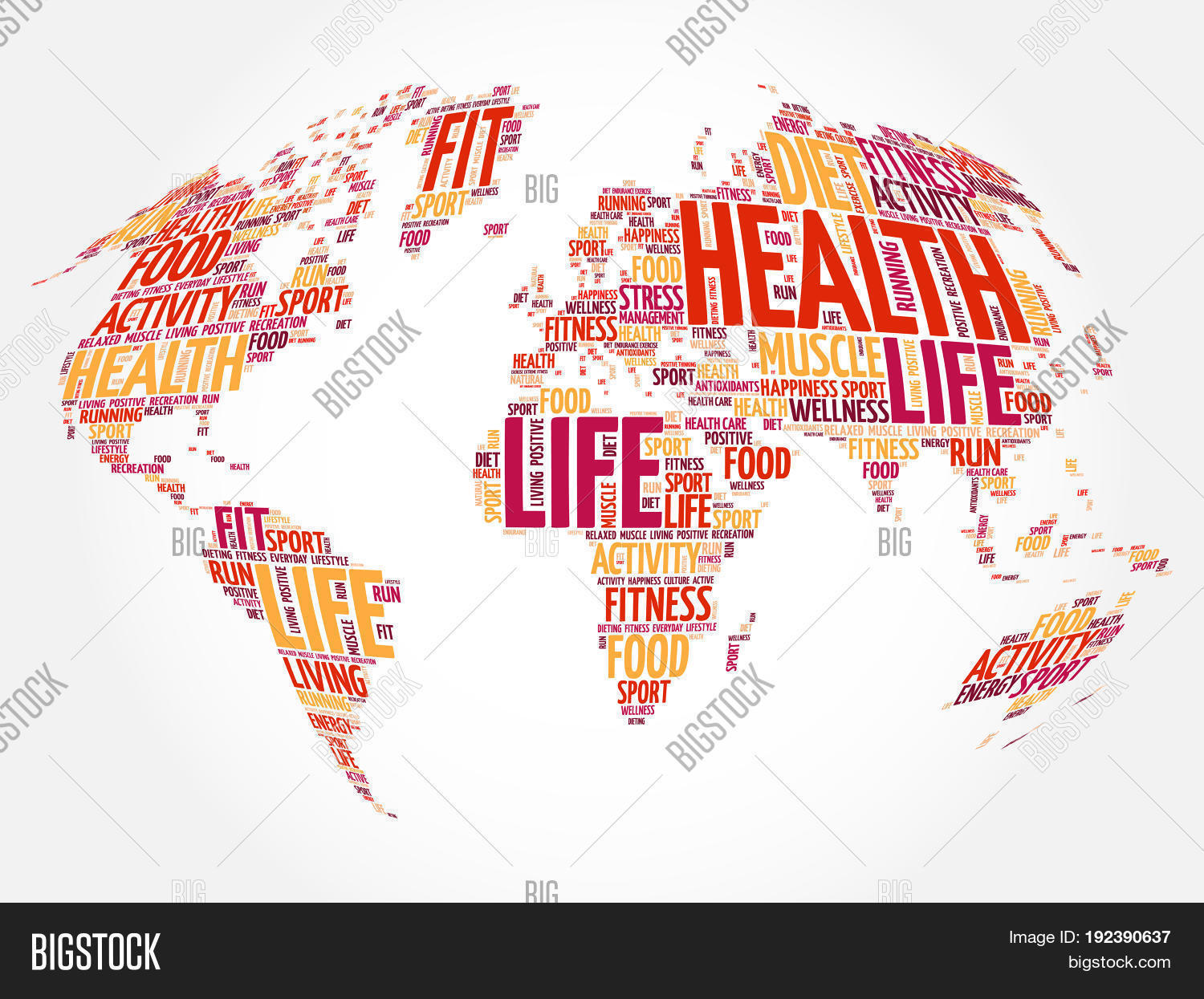 Health Life World Map Image & Photo (Free Trial) | Bigstock