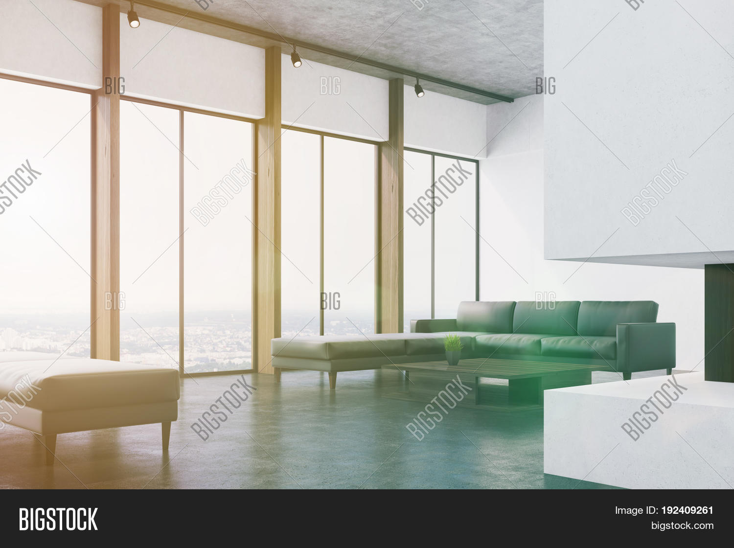 Imagen y foto Corner White Living (prueba gratis) | Bigstock
