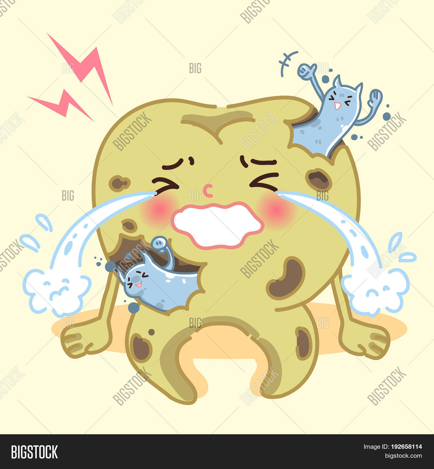 Cartoon Tooth Decay Vector & Photo (Free Trial) | Bigstock