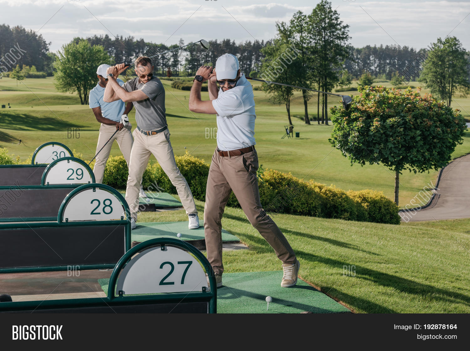 Group Golf Players Image & Photo (Free Trial) | Bigstock