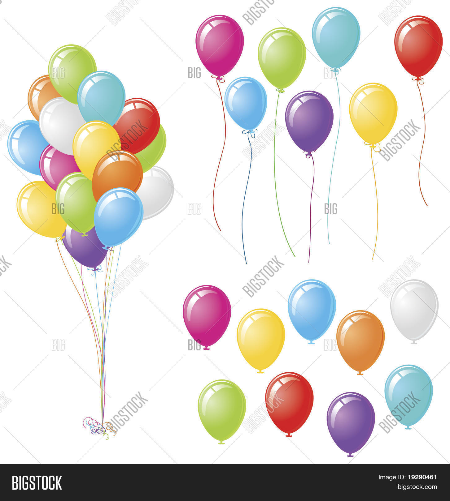 Party Balloons. Vector & Photo (Free Trial) | Bigstock