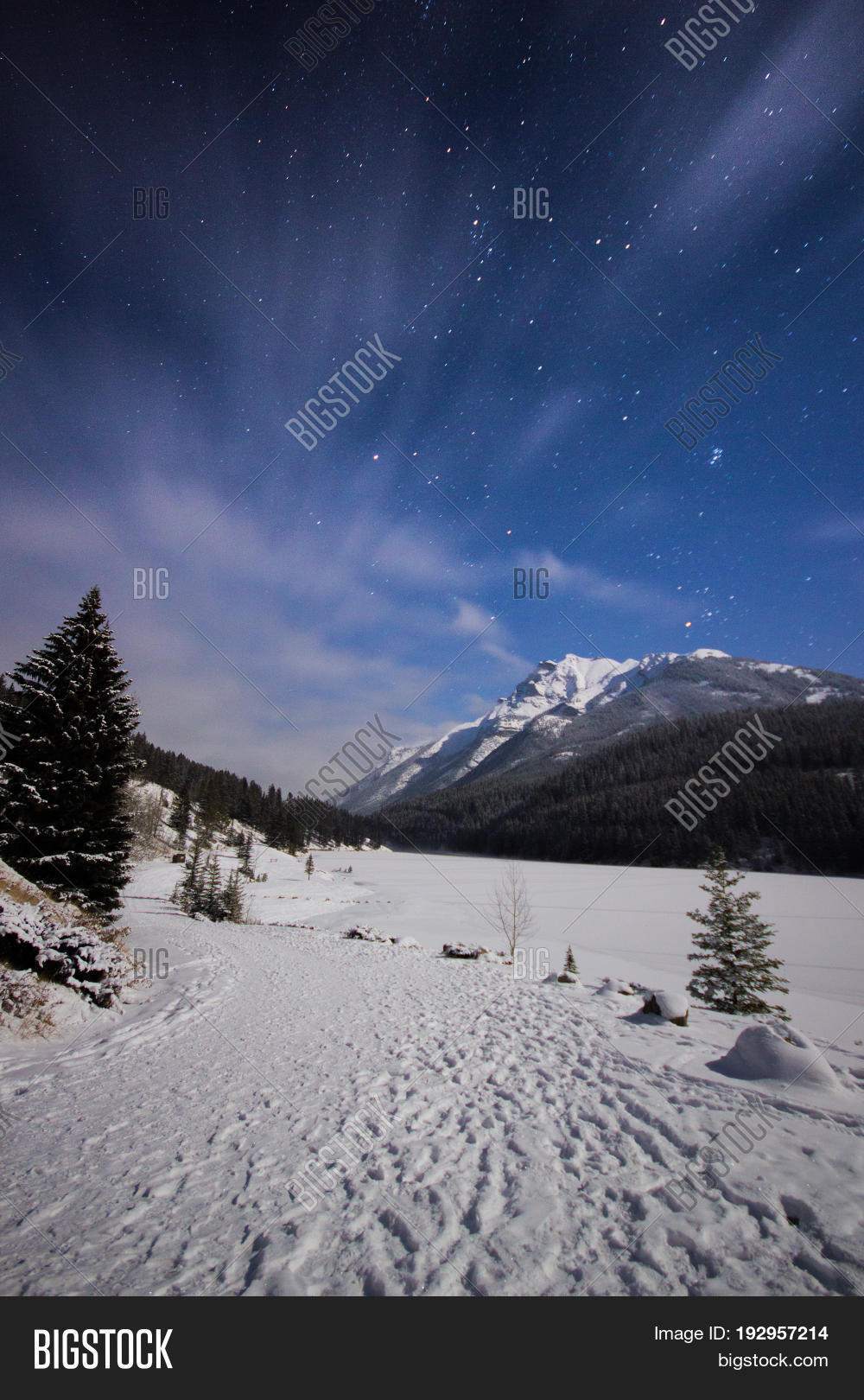 Frozen Lake Snowy Path Image & Photo (Free Trial) | Bigstock