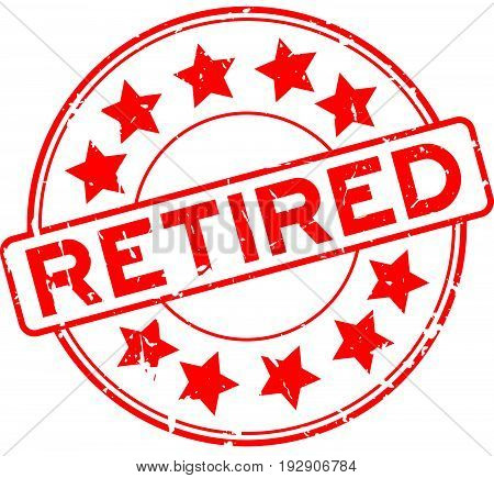 Grunge Red Retired Vector & Photo (Free Trial) | Bigstock