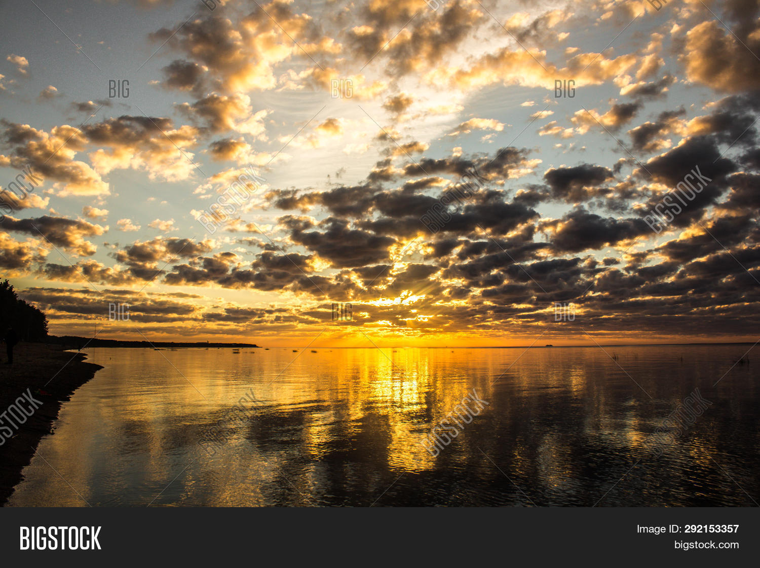 Unusual Sunset On Sea Image & Photo (Free Trial) | Bigstock