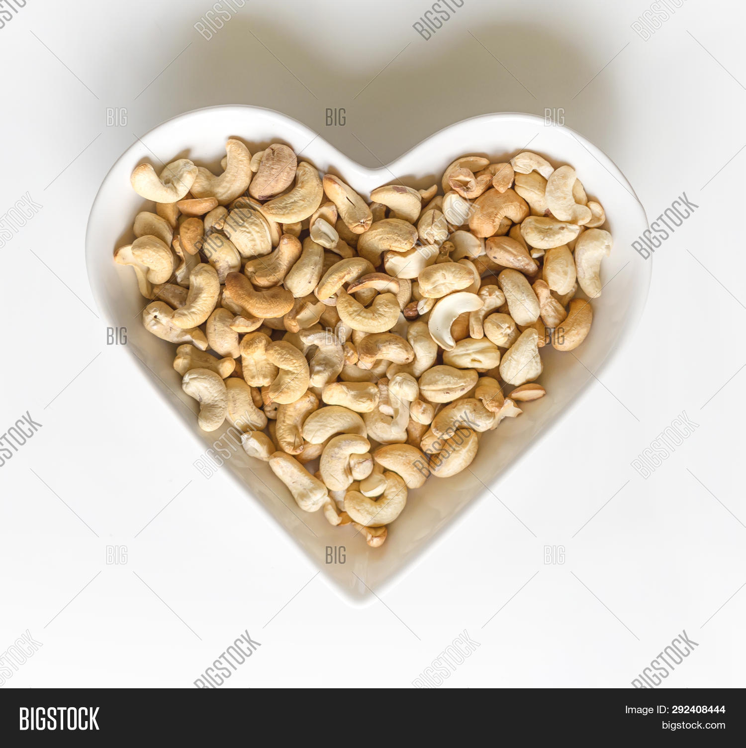 Nuts Arranged Heart On Image & Photo (Free Trial) | Bigstock
