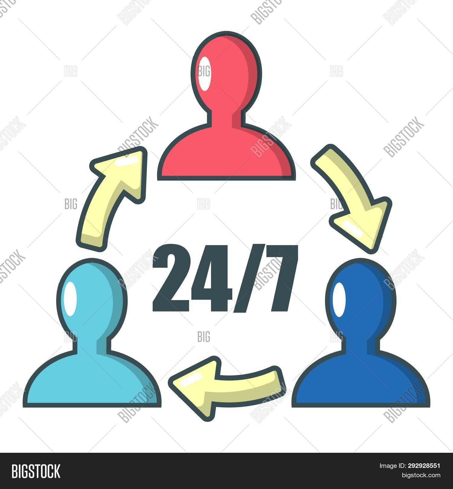 Support 24 7 Icon. Image & Photo (Free Trial) | Bigstock