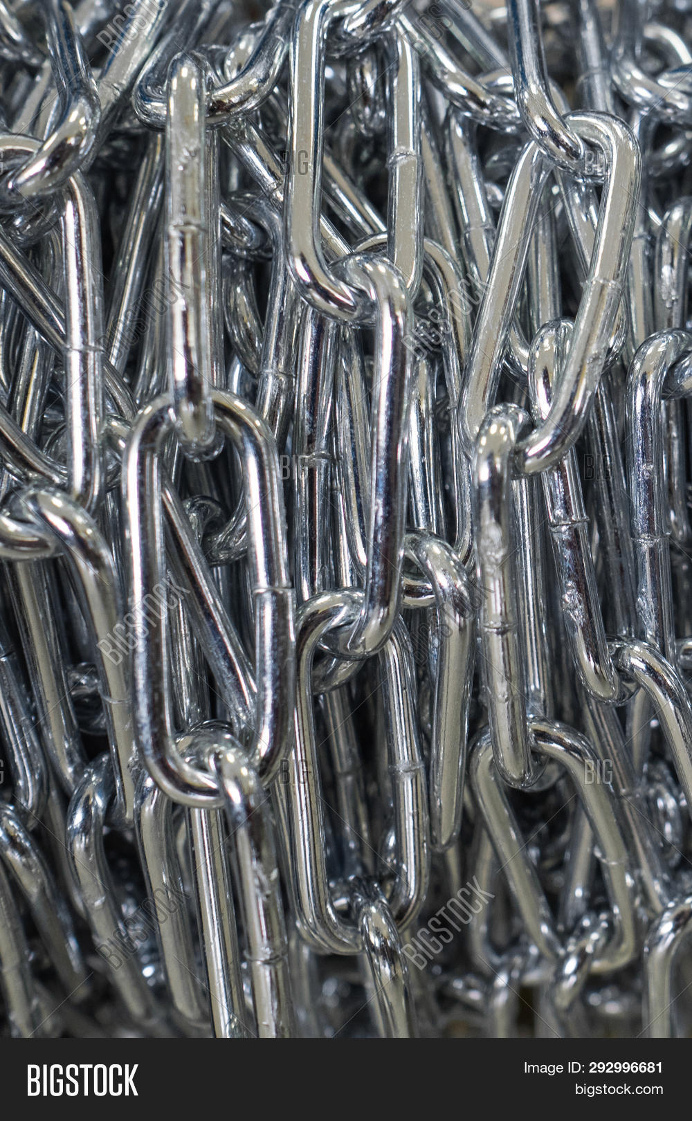 Steel Chain Reeled On Image & Photo (Free Trial) | Bigstock