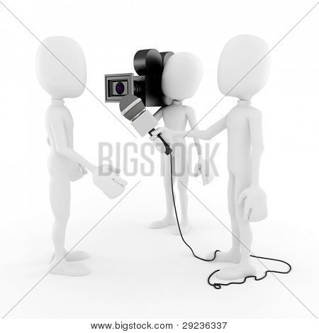 3d Man Reporter - Image & Photo (Free Trial) | Bigstock