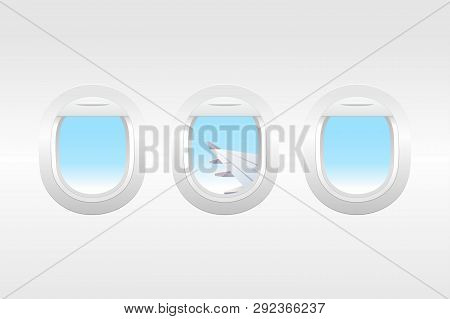 Airplane Window Vector & Photo (Free Trial) | Bigstock
