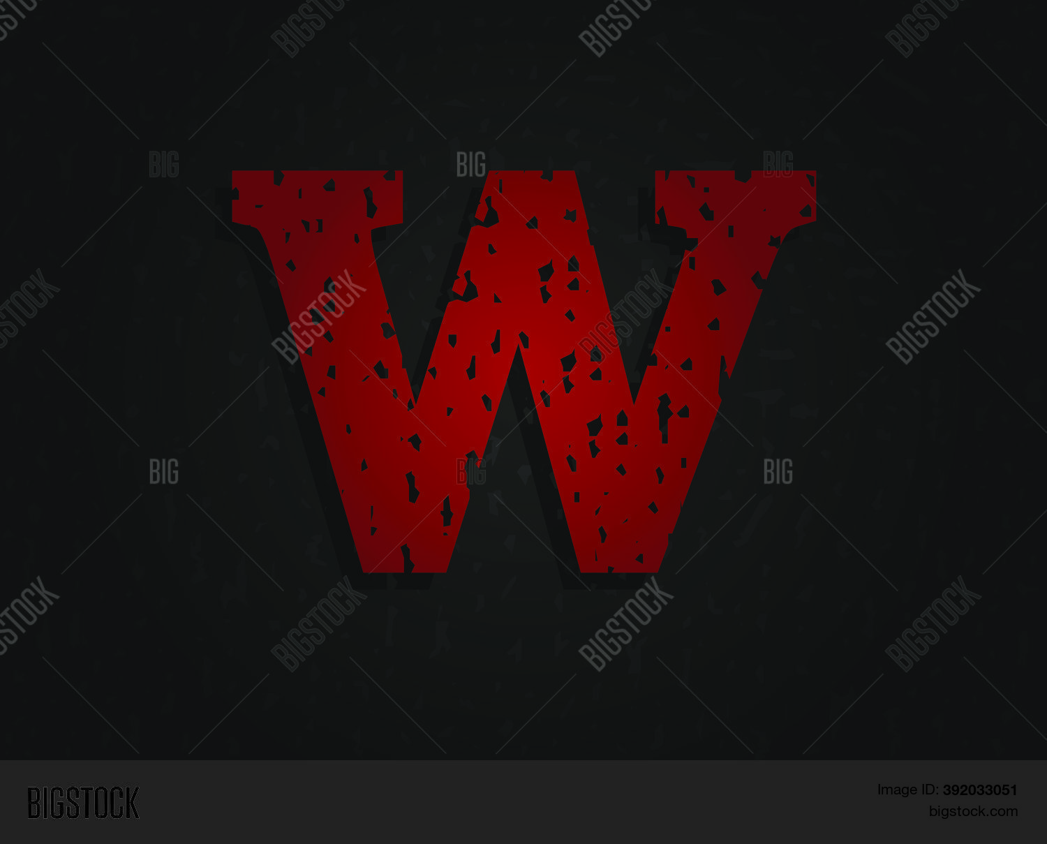 V Vector Red Letter Vector & Photo (Free Trial) | Bigstock