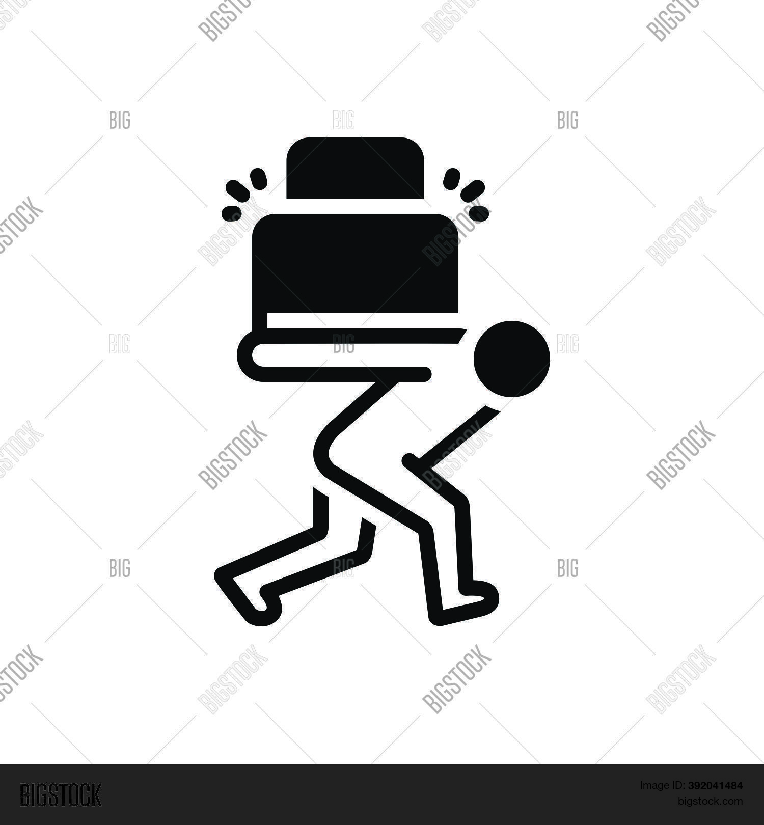 Black Solid Icon Load Vector & Photo (Free Trial) | Bigstock