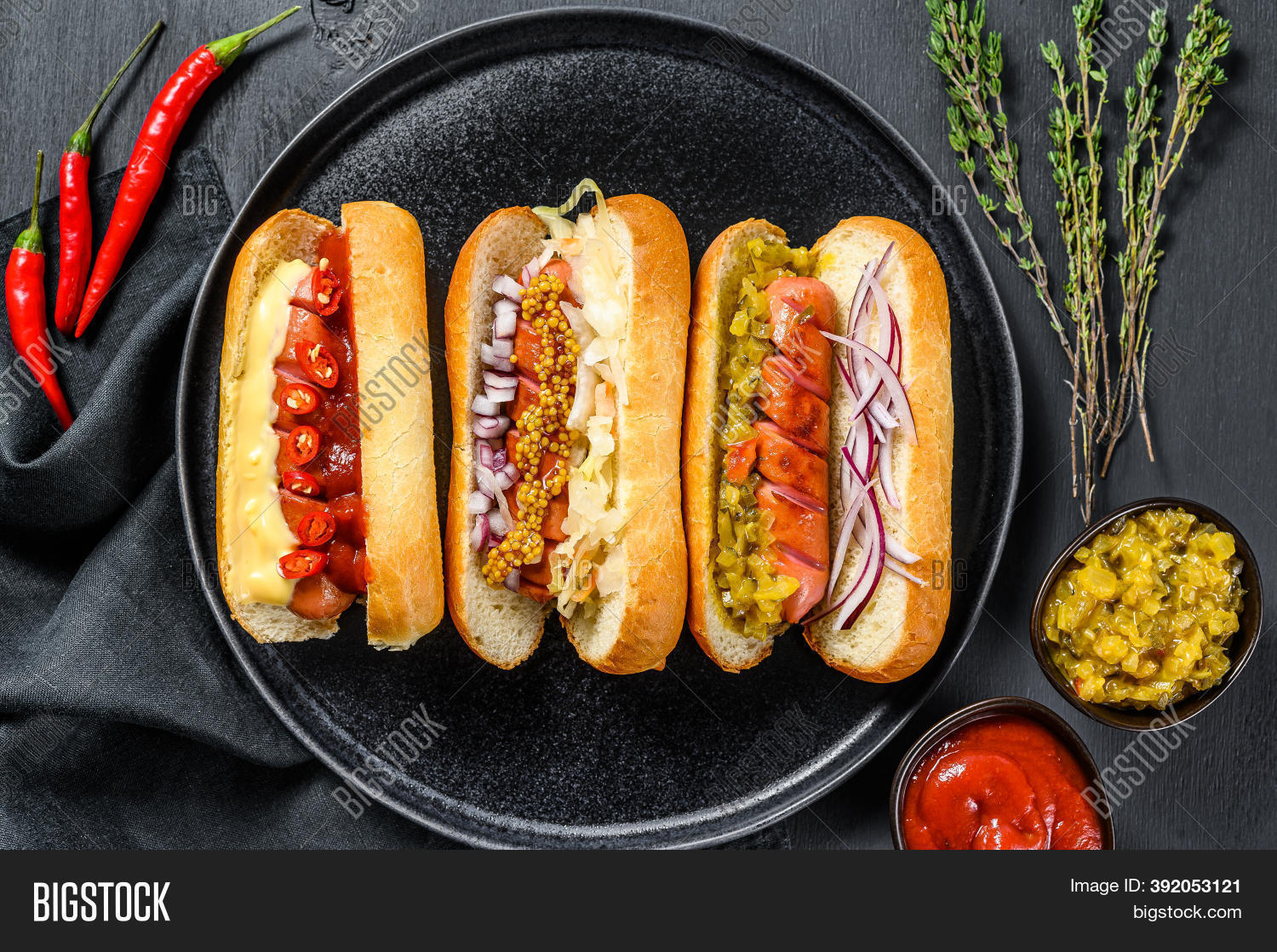 Hot Dogs Fully Loaded Image & Photo (Free Trial) | Bigstock