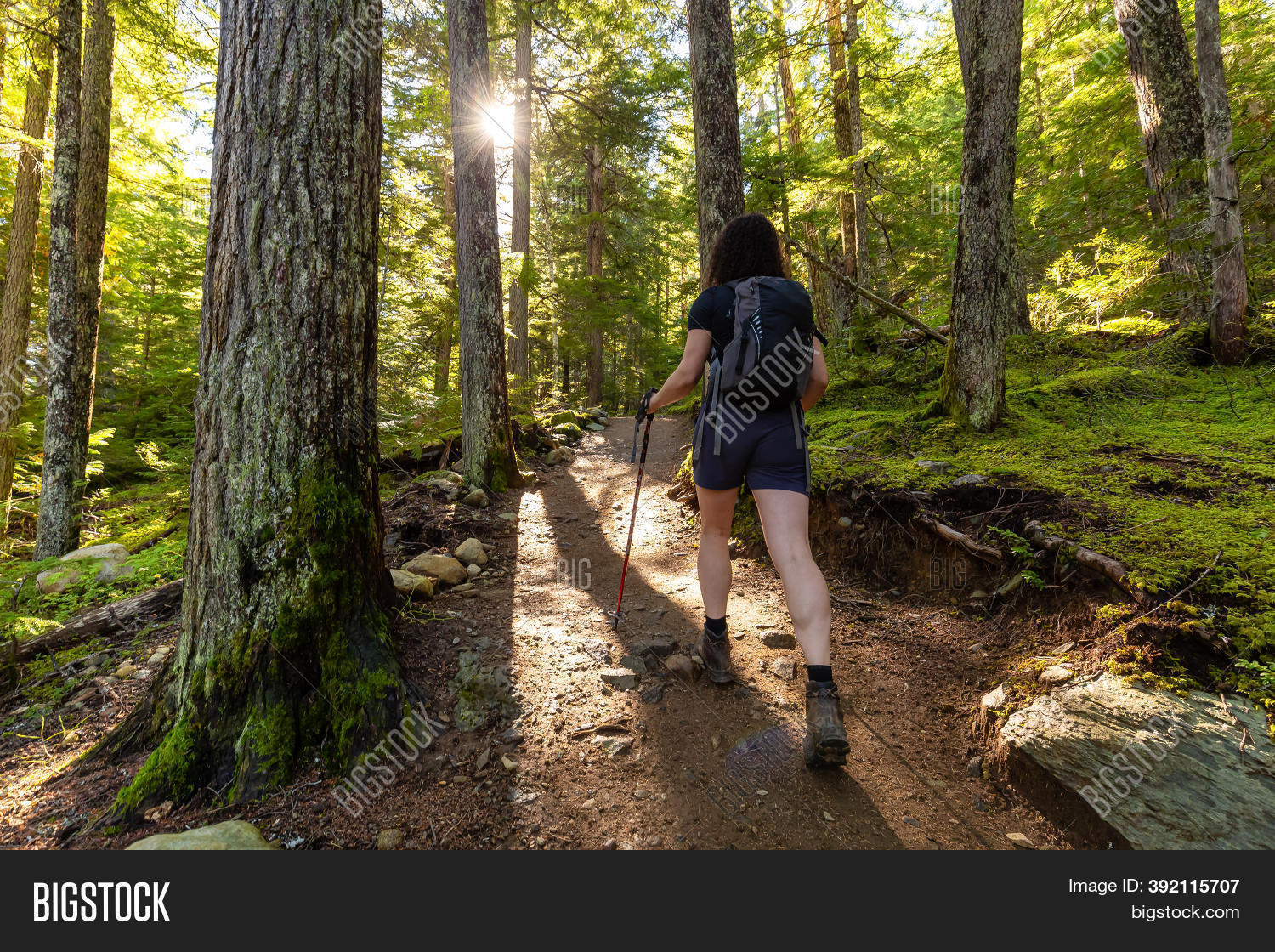 Girl Hiking Along Image & Photo (Free Trial) | Bigstock