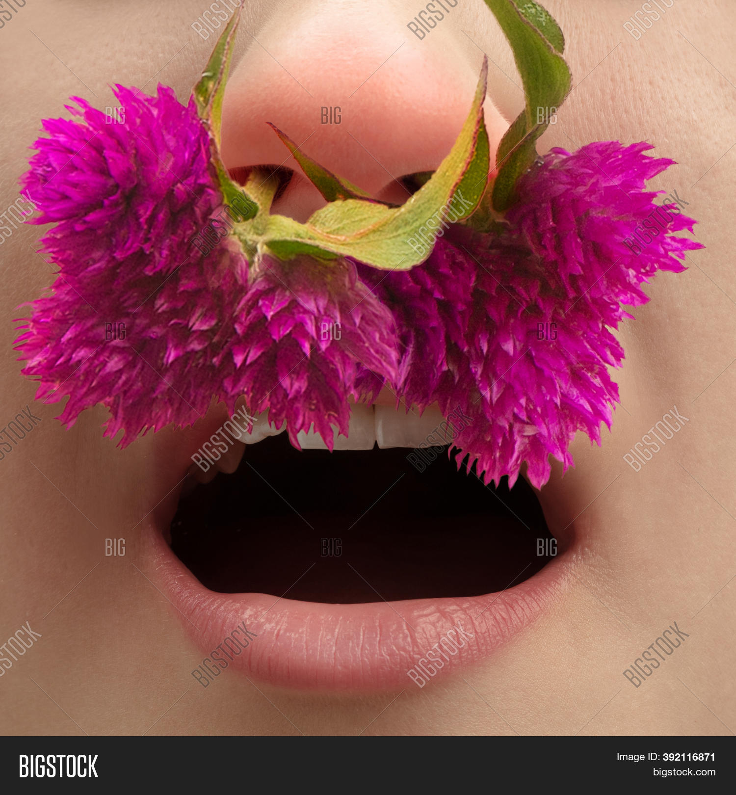 Flowers. Close Human Image & Photo (Free Trial) | Bigstock