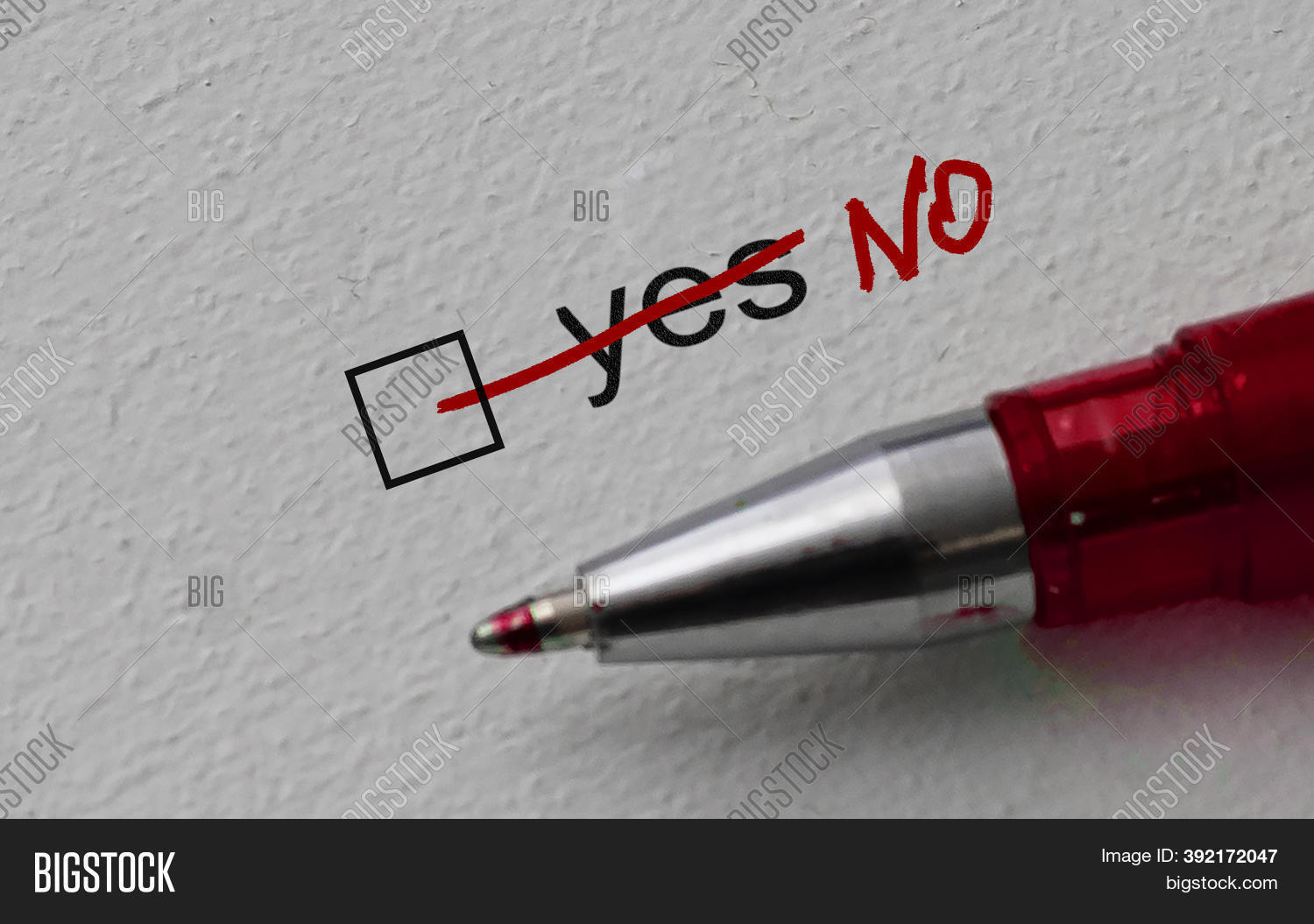 No - Checkbox Crossed Image & Photo (Free Trial) | Bigstock