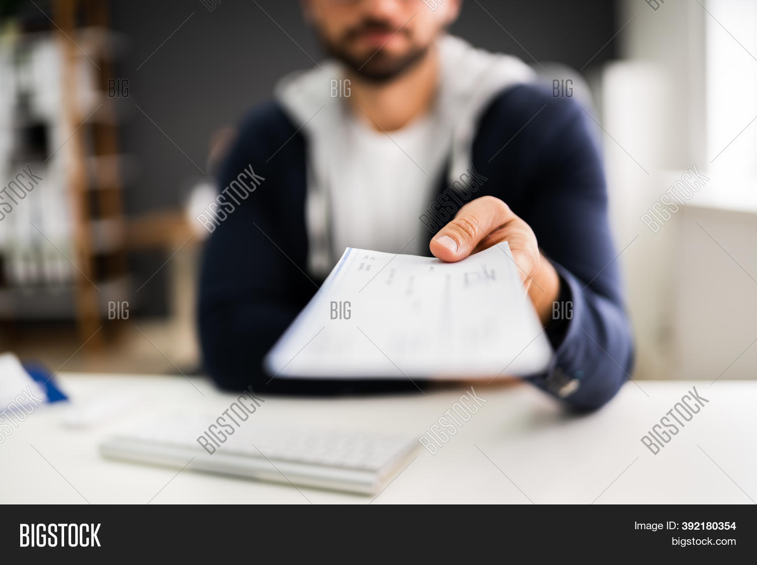 Man Giving Payroll Image & Photo (Free Trial) | Bigstock