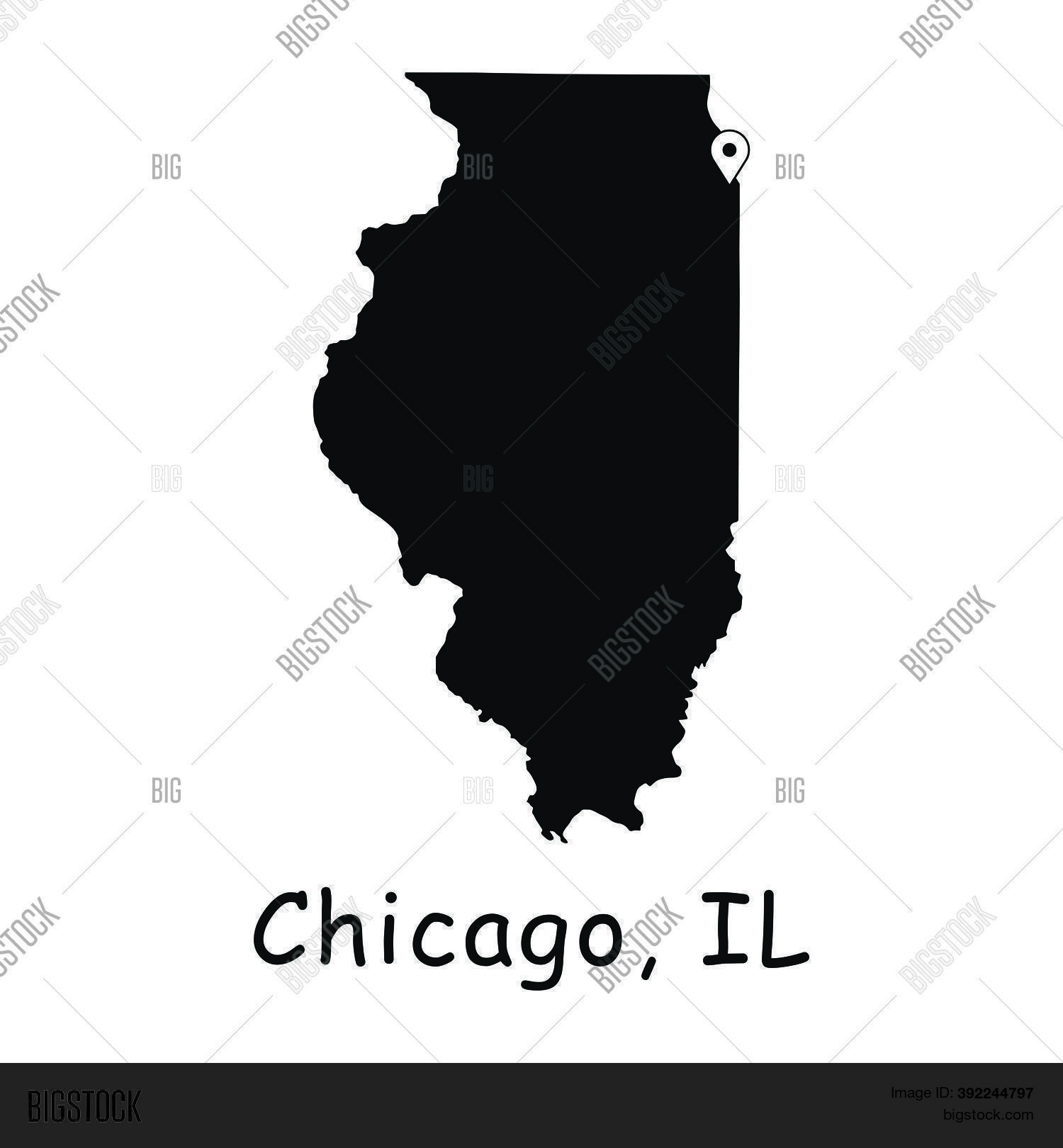 Chicago On Illinois Vector & Photo (Free Trial) | Bigstock