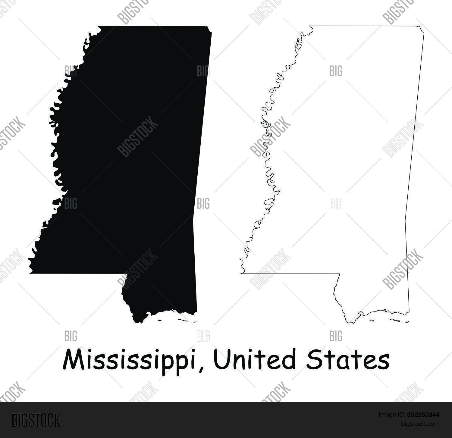 Mississippi Ms State Vector & Photo (Free Trial) | Bigstock