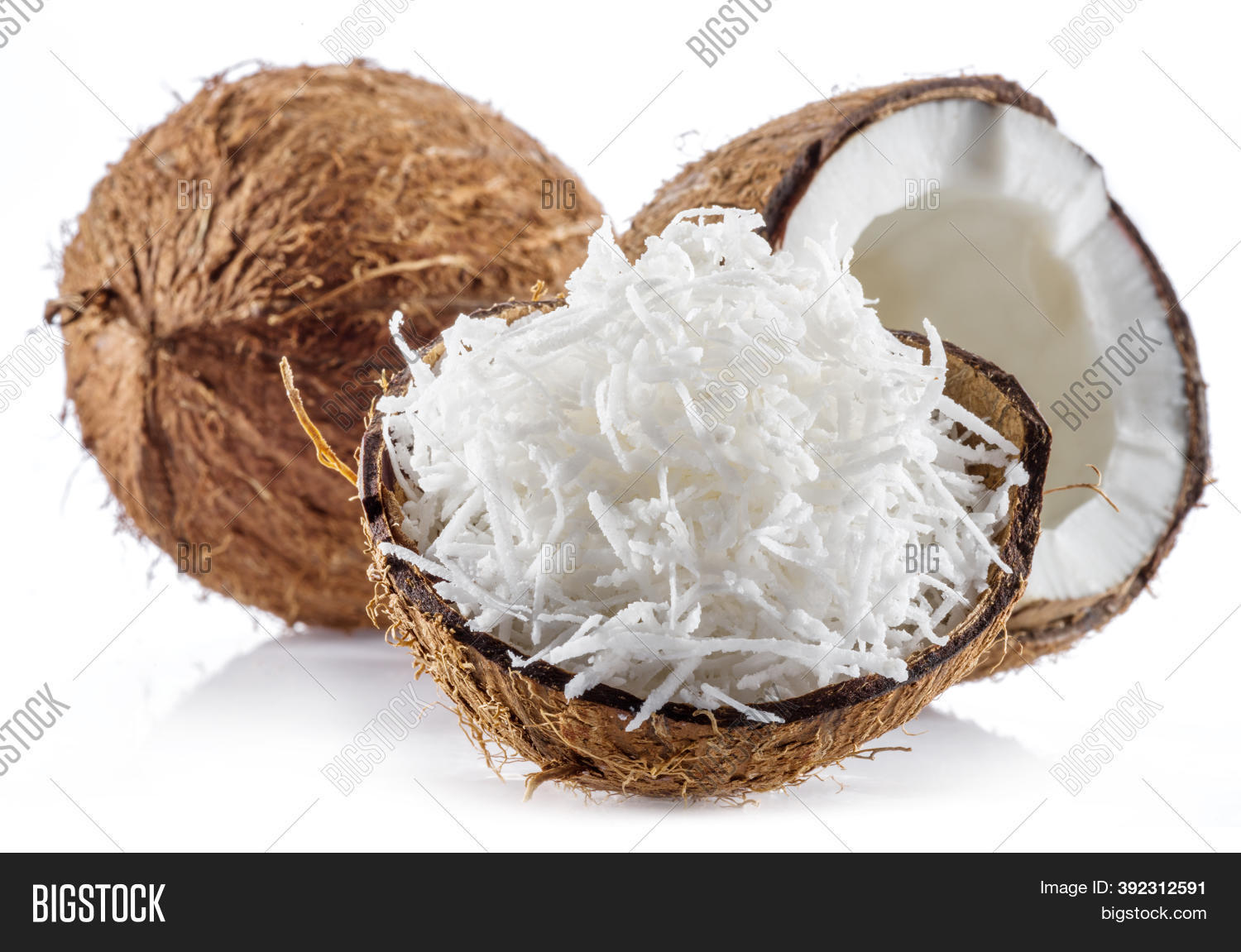 Coconut Fruit Shredded Image & Photo (Free Trial) | Bigstock
