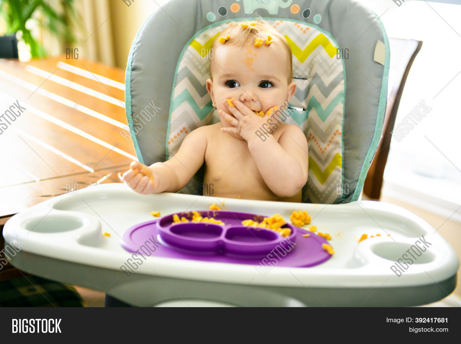 Little Baby Eating Her Image & Photo (Free Trial) | Bigstock