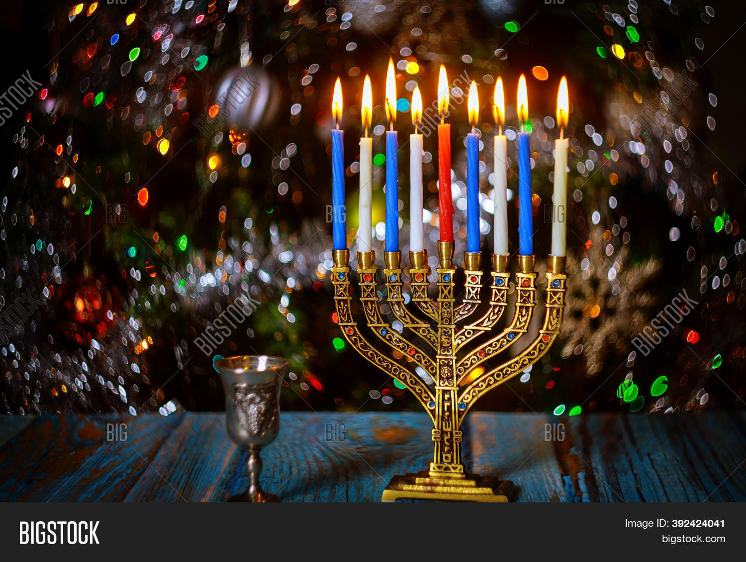 Menorah Burning Image & Photo (Free Trial) | Bigstock