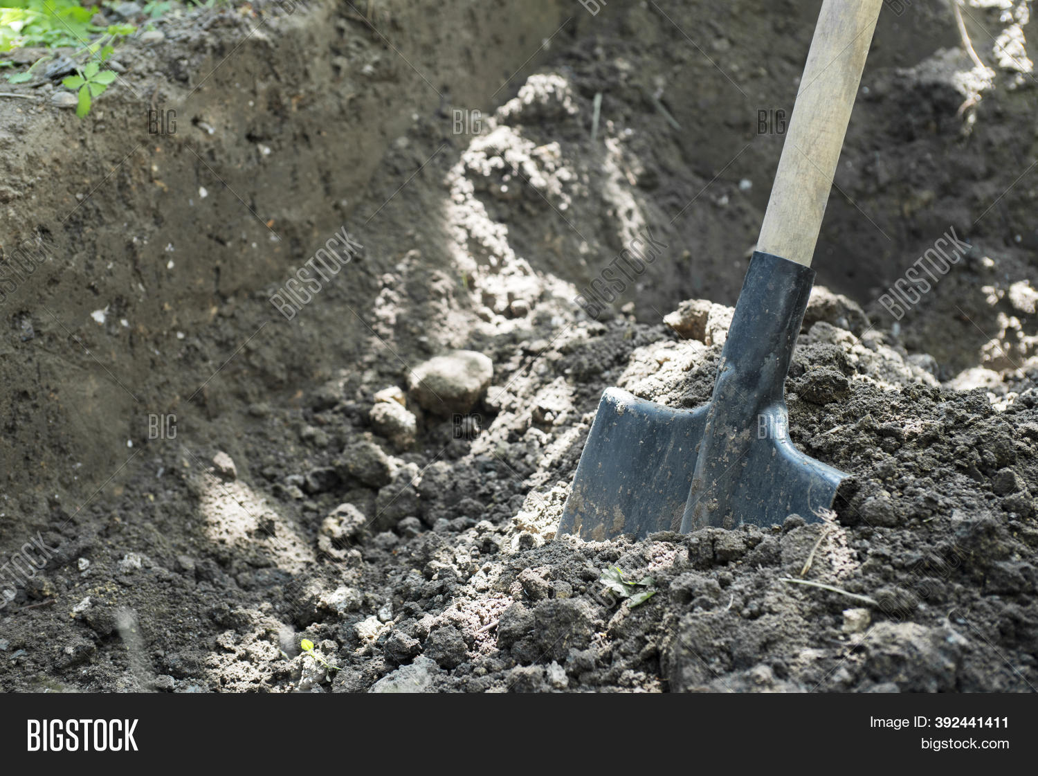 Shovel Dig On Farm. Image & Photo (Free Trial) | Bigstock