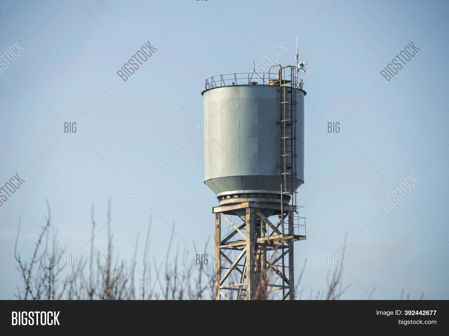Water Tower Against Image & Photo (Free Trial) | Bigstock