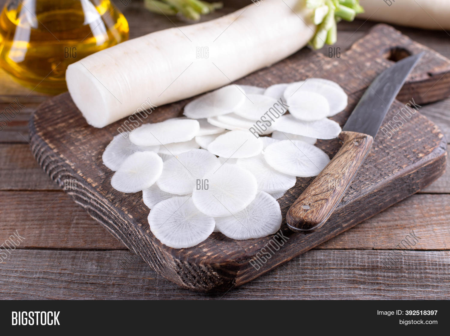 White Radish Sliced On Image & Photo (Free Trial) | Bigstock