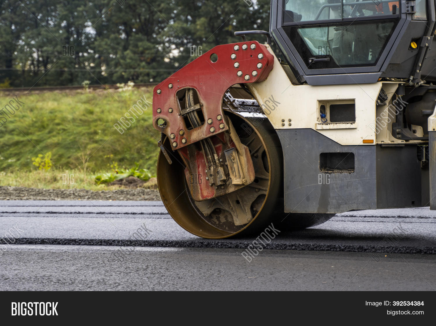 Asphalt Road Roller Image & Photo (Free Trial) | Bigstock