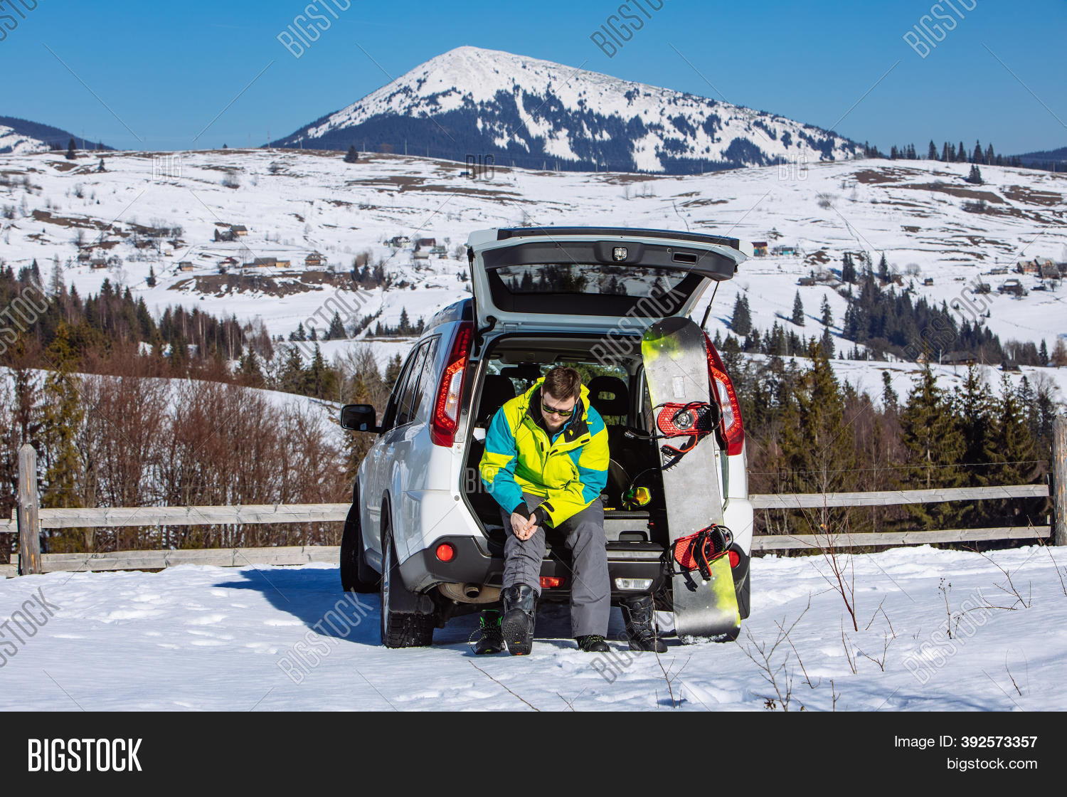 Man Sitting Car Trunk Image & Photo (Free Trial) | Bigstock