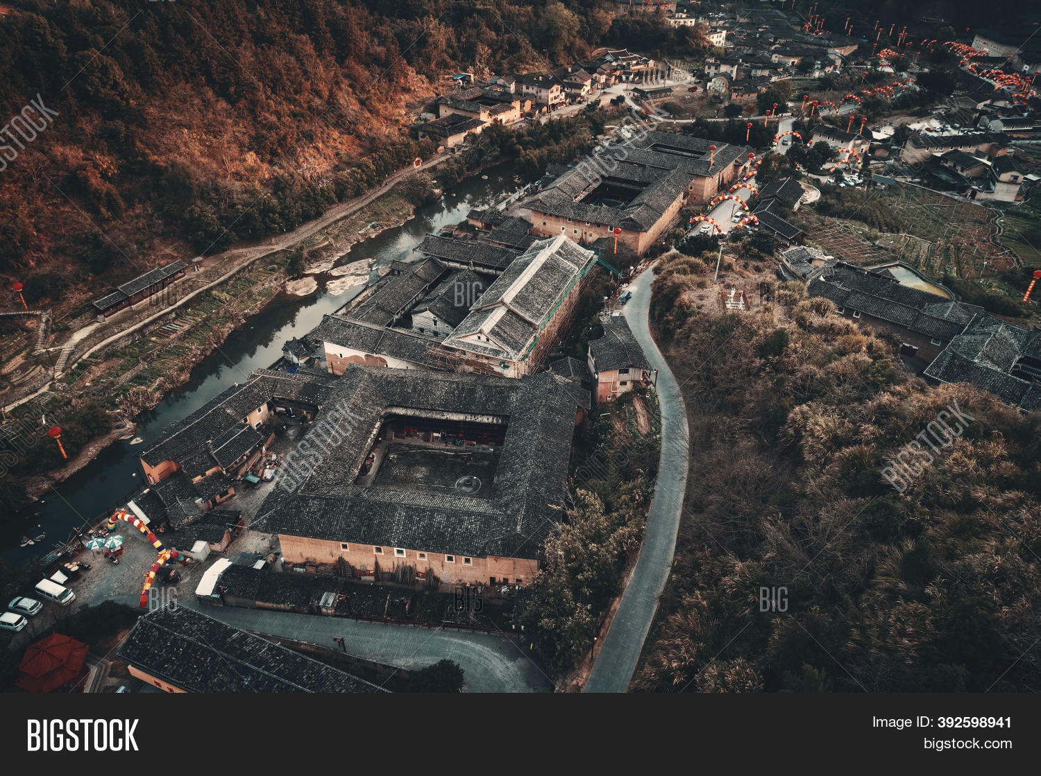 Aerial View Tulou, Image & Photo (Free Trial) | Bigstock