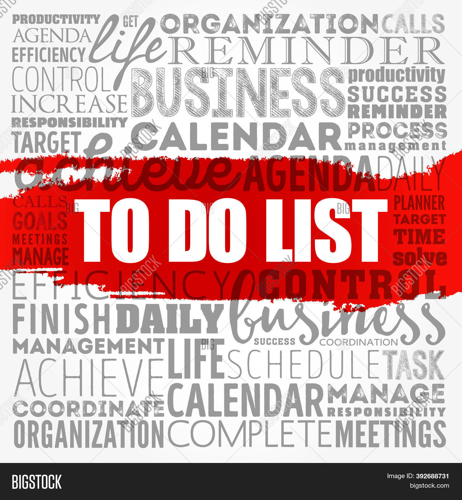 Do List Word Cloud Image & Photo (Free Trial) | Bigstock