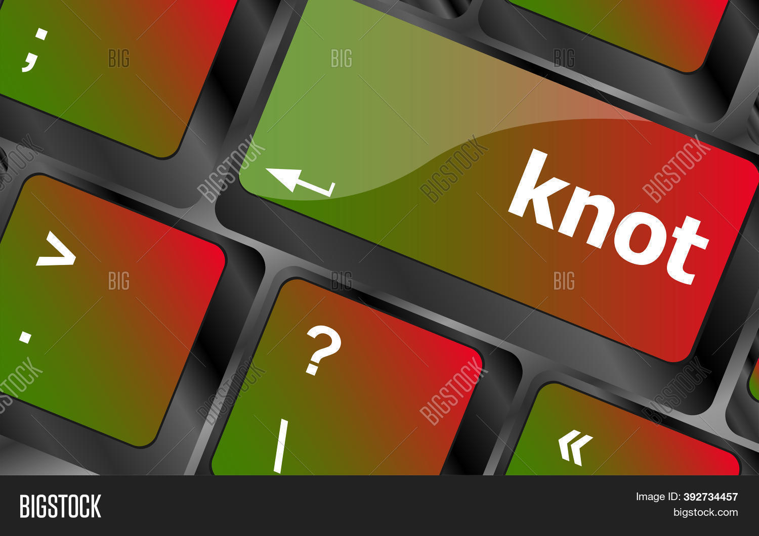 Knot Word On Computer Image & Photo (Free Trial) | Bigstock
