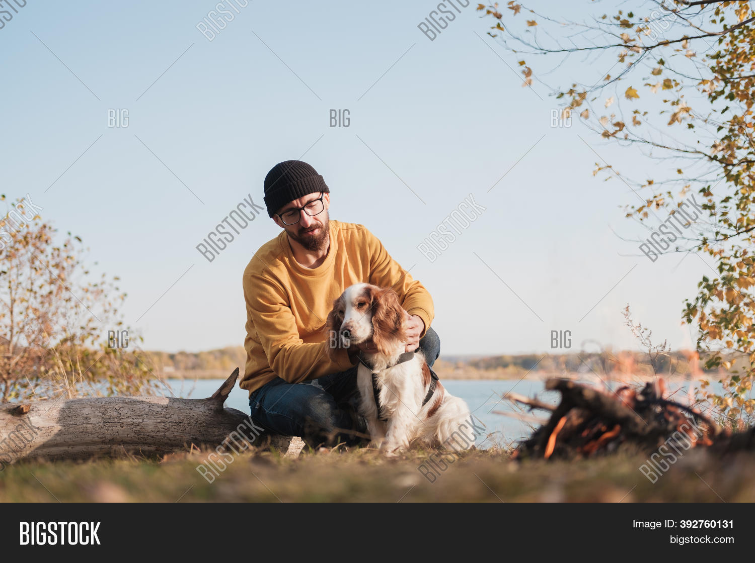Man Hugs His Dog Image & Photo (Free Trial) | Bigstock