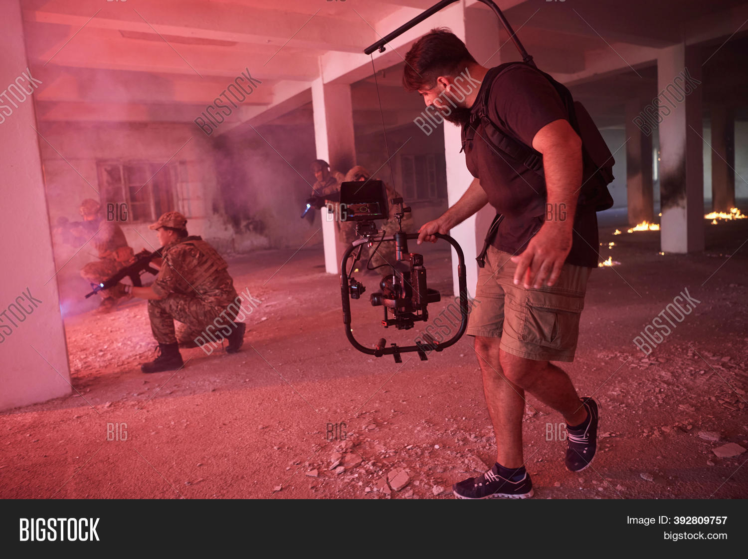 Videographer Taking Image & Photo (Free Trial) | Bigstock