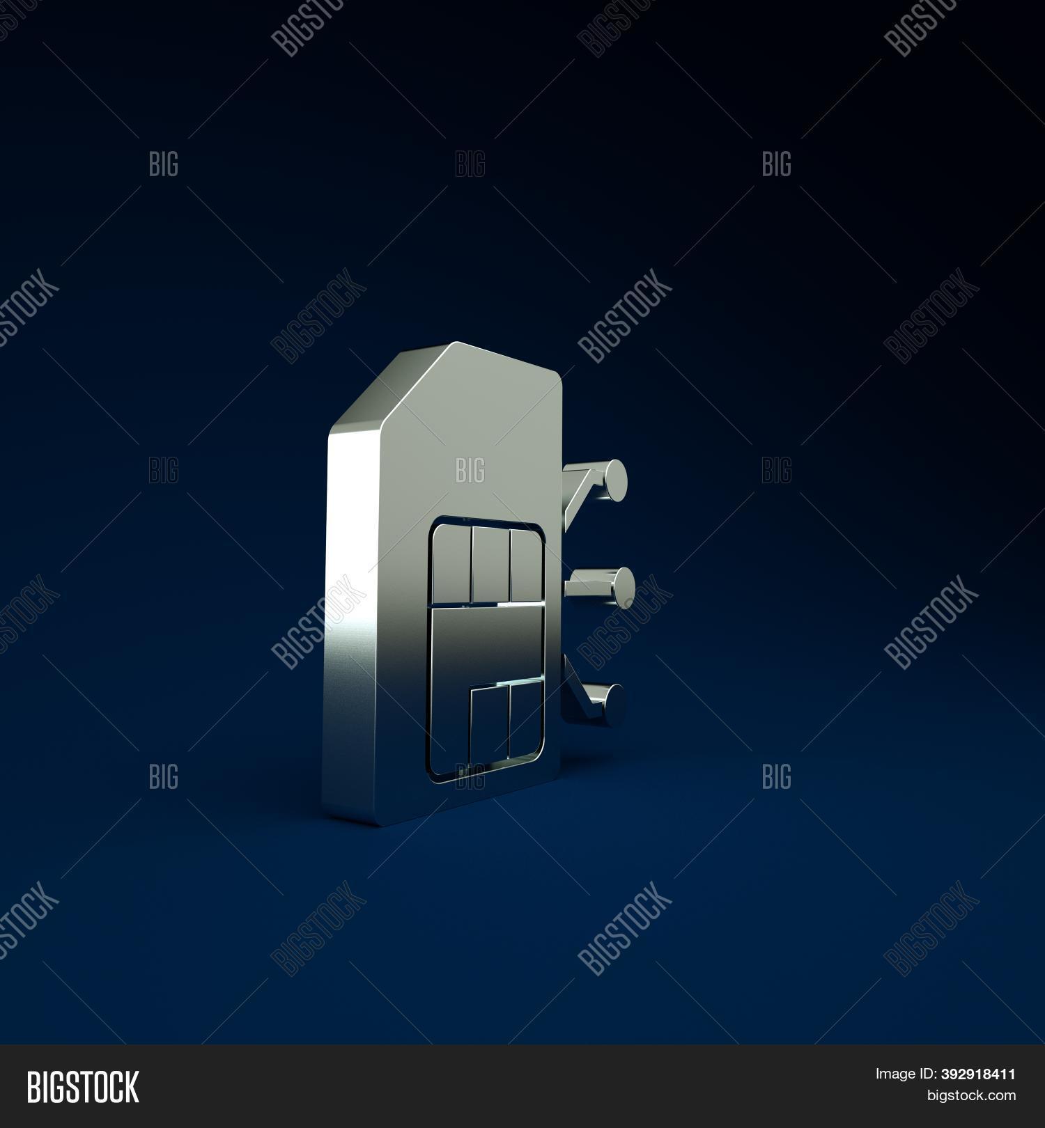 Silver Sim Card Icon Image & Photo (Free Trial) | Bigstock