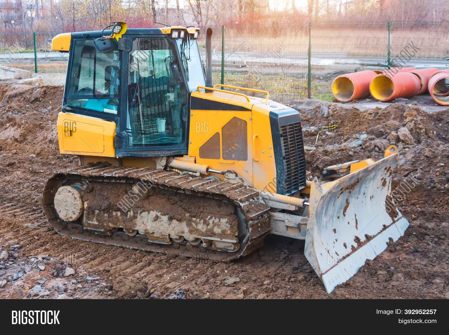 Bulldozer Levels Image & Photo (Free Trial) | Bigstock