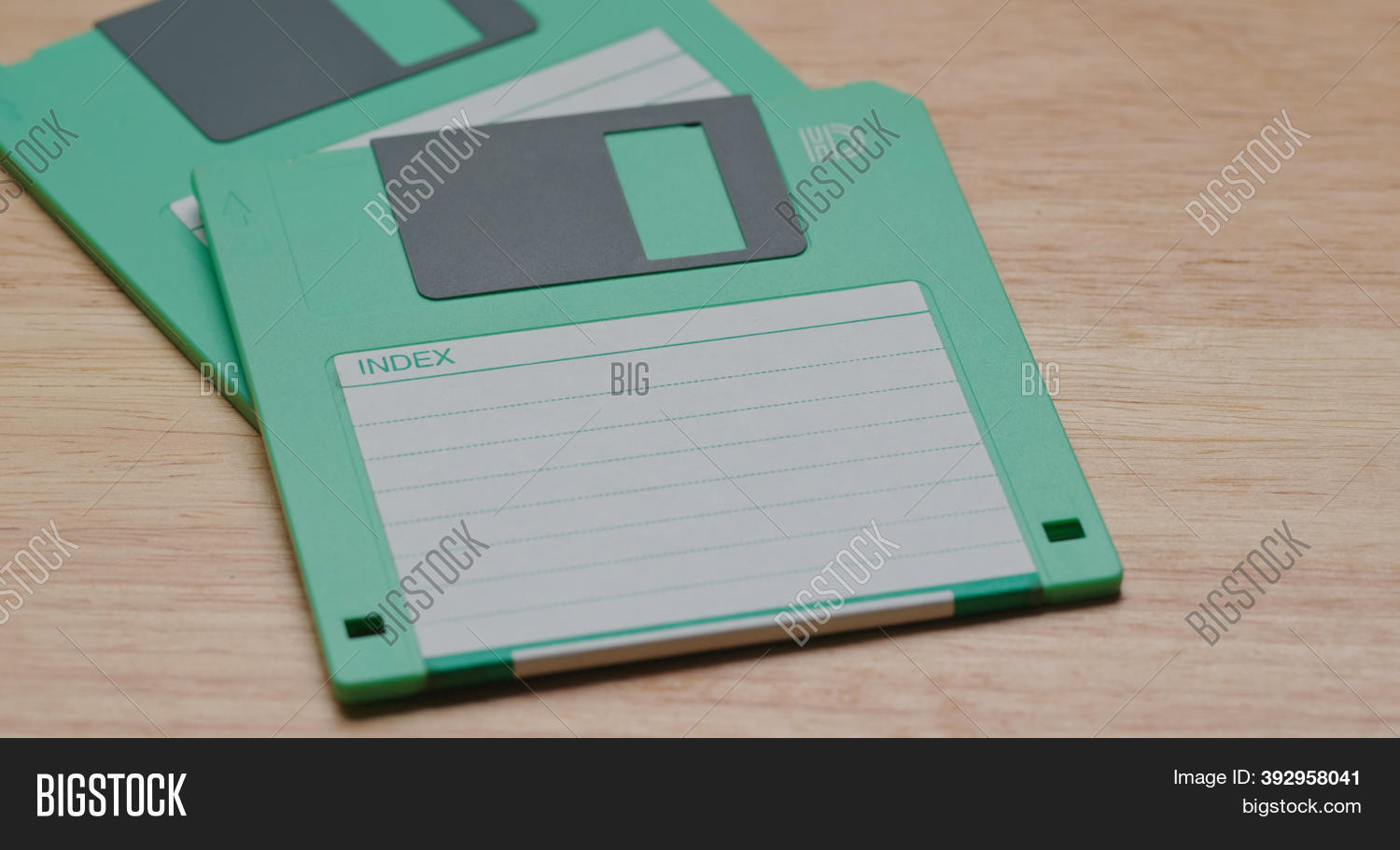 Two Green Floppy Disc Image & Photo (Free Trial) | Bigstock