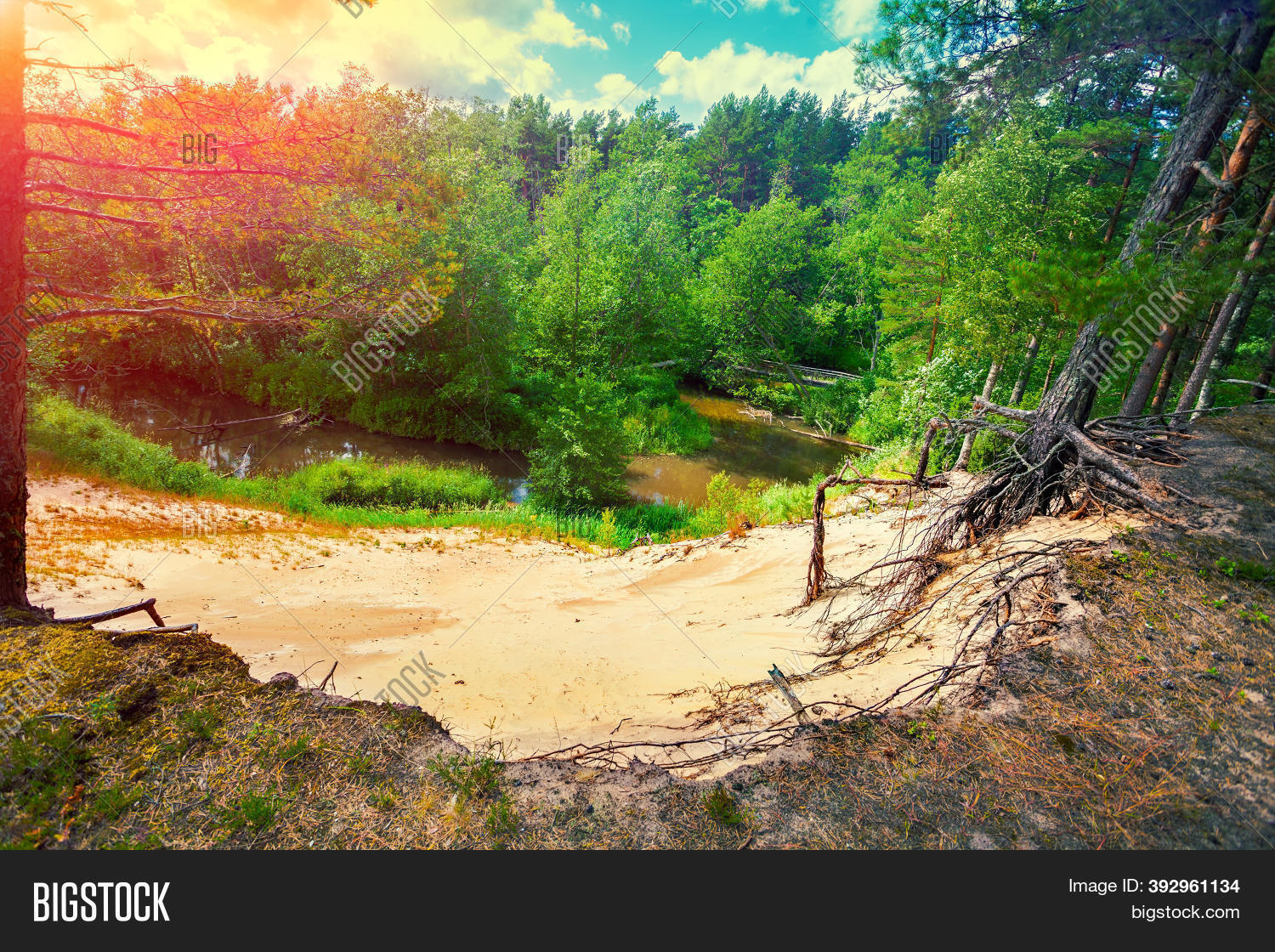 Steep Sandy Bank River Image & Photo (Free Trial) | Bigstock