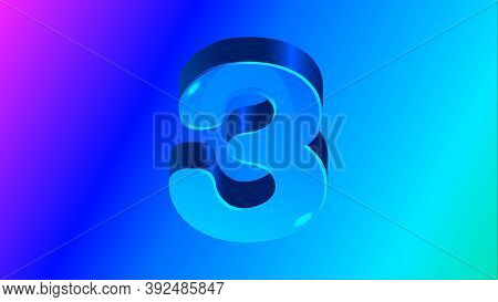 Digital Number 3, 3d Image & Photo (Free Trial) | Bigstock