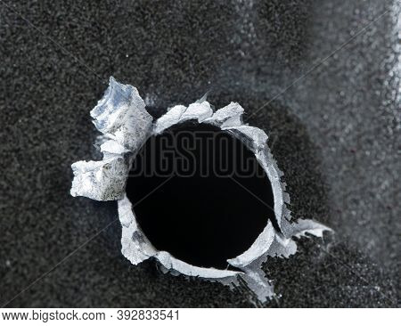 9mm Exit Bullet Hole Image & Photo (Free Trial) | Bigstock
